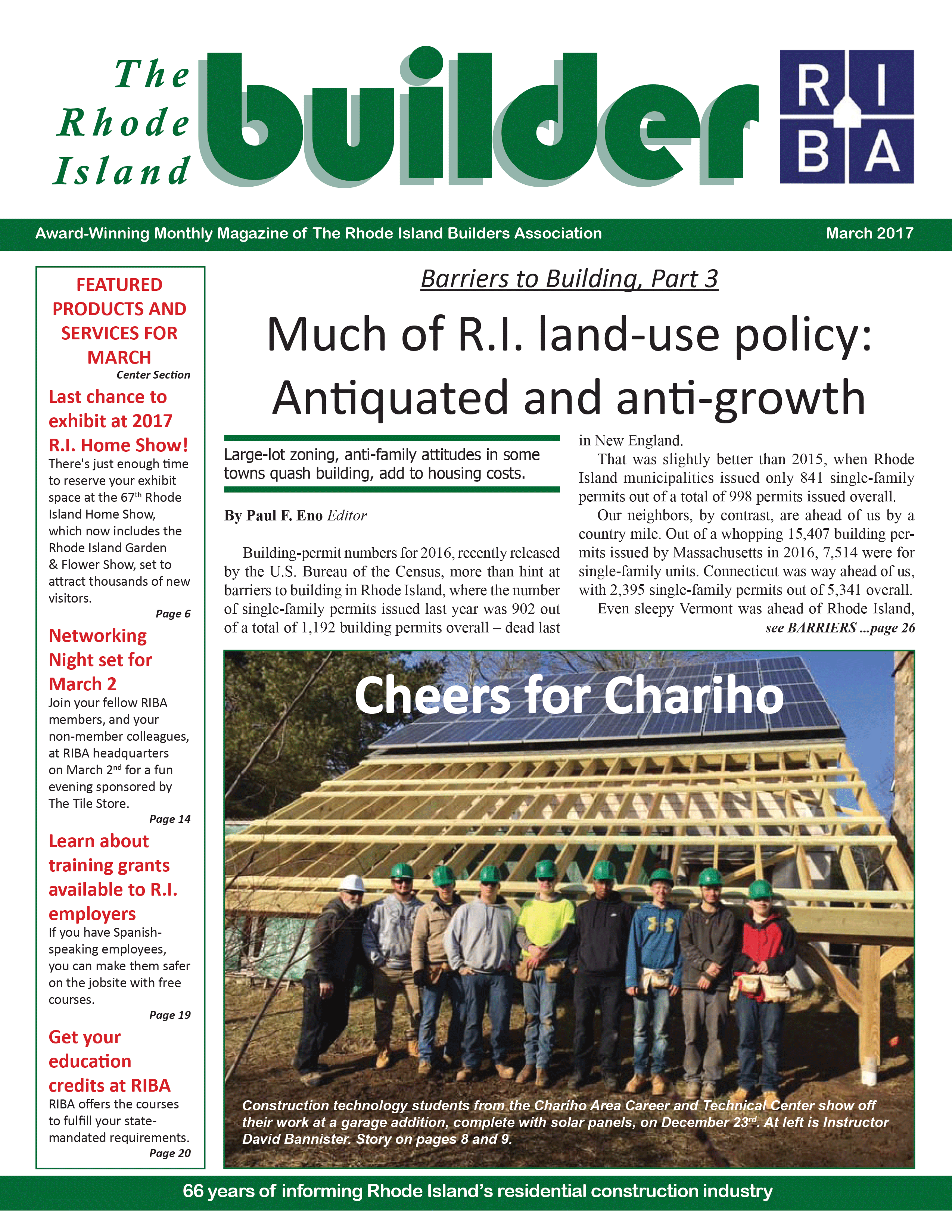 RI Builder Monthly Magazine – RI Builders